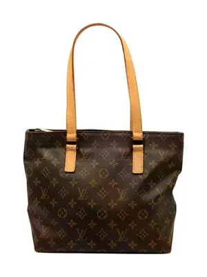 LOUIS VUITTON 2002 Monogram Cabas Piano Tote - Brown