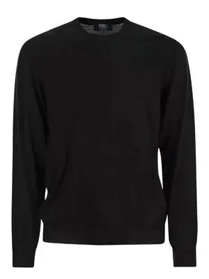 Fedeli Crew-neck Sweater - Black