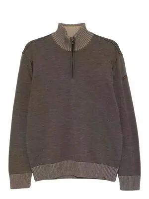 Paul & Shark Wool Half-zip Jumper - Brown