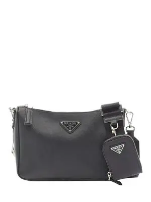 Prada 2013-2025 Saffiano Shoulder Bag - Black