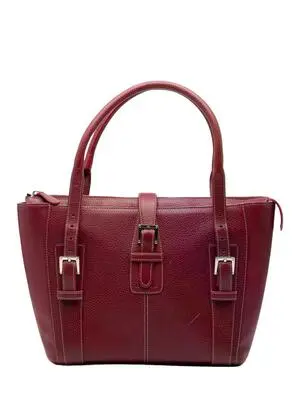 Loewe 2005 Leather Senda Handbag - Red