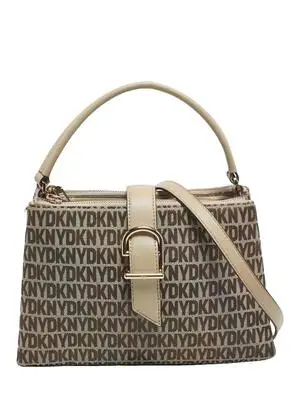 Dkny Canvas Top-handle Tote - Brown