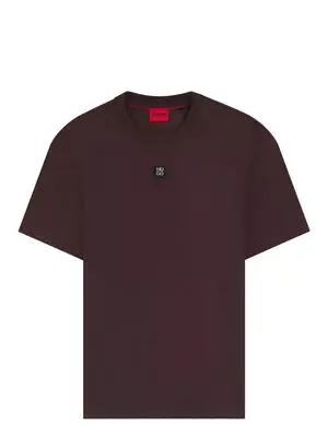 Hugo Logo-patch T-shirt - Brown