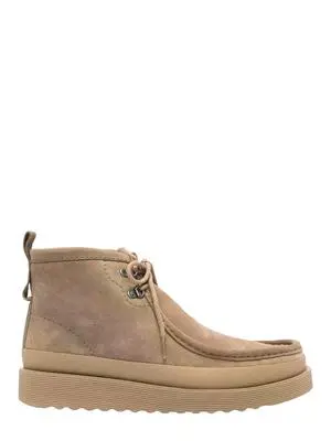 Clarks Wallabee Leather Lace-up Boots - Neutrals