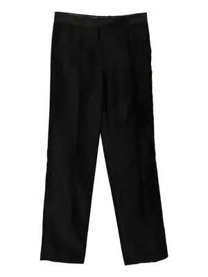 Helmut Lang Slubby Organza Trousers - Black