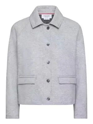 Thom Browne Jacquard Double-face Jacket - Grey