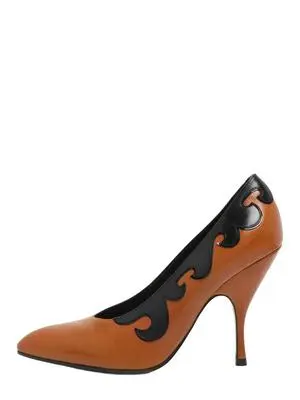 Bottega Veneta Pointed-toe Leather Pumps - Brown
