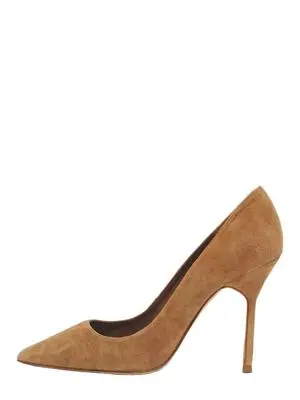 Carolina Herrera Suede Pointed-toe Pumps - Brown