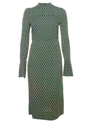 Marni Printed Midi Dress - Green