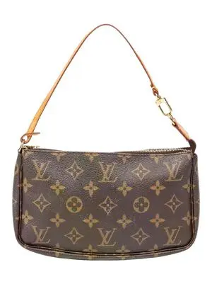 LOUIS VUITTON 1990s Monogram Shoulder Bag - Brown