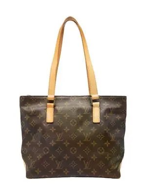 LOUIS VUITTON 2003 Monogram Cabas Piano Tote Bag - Brown