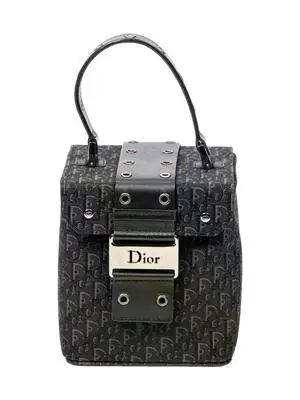 Dior 1990s Monogram Box Bag - Black