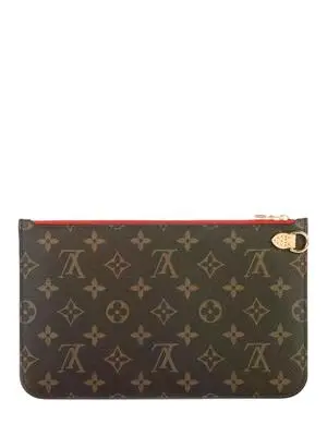 LOUIS VUITTON Monogram Zip Pouch - Brown