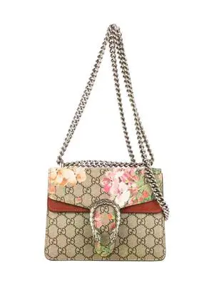 Gucci Floral Gg Canvas Shoulder Bag - Neutrals