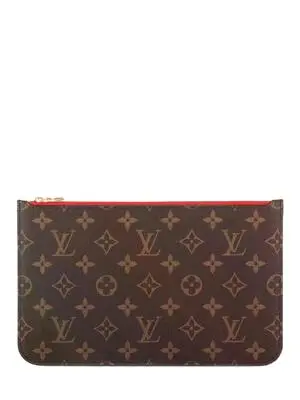 LOUIS VUITTON 2000 Neverfull Mm Clutch - Brown