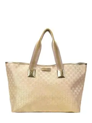 Gucci Web Pattern Large Tote Bag - Neutrals