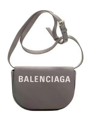 Balenciaga Leather Shoulder Bag - Grey