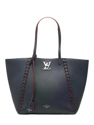 LOUIS VUITTON 2018 Lockme Cabas Tote Bag - Blue