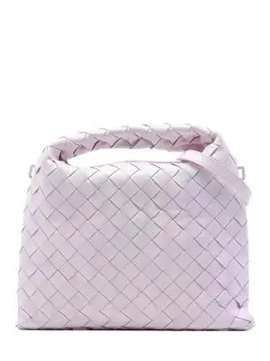 Bottega Veneta Mini Intrecciato Hop Satchel - Pink