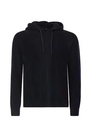 Tagliatore Long-sleeve Hooded Sweater - Blue