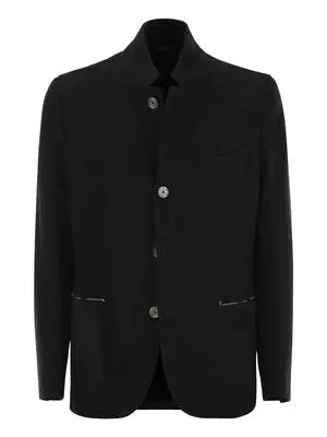 Fedeli Damon Cashmere Blazer - Black