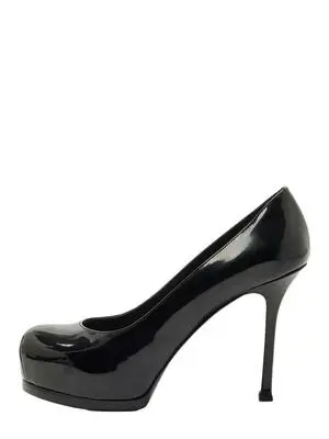 Saint Laurent Tribtoo Patent-leather Pumps - Black