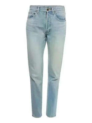 Saint Laurent Five-pocket Skinny Jeans - Blue