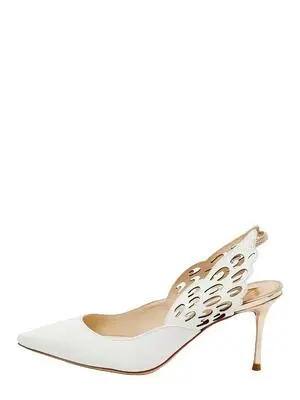SOPHIA WEBSTER Angelo Cut-out Leather Pumps - White