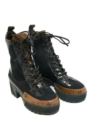LOUIS VUITTON Laureate Combat Boots