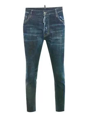 Dsquared2 Faded Denim Jeans - Blue