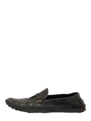 LOUIS VUITTON Monte Carlo Leather Loafers - Black
