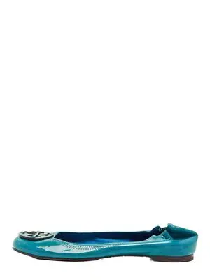 Tory Burch Minnie Logo Ballet Flats - Blue