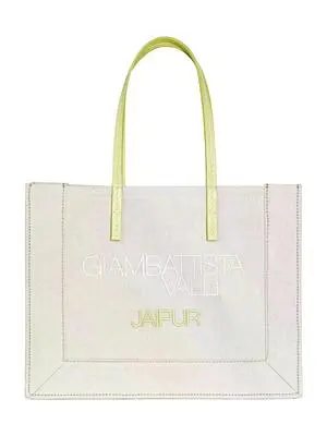 Giambattista Valli Leather Tote Bag - White