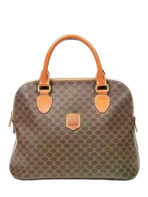 Celine Macadam Top-handle Tote Bag - Brown