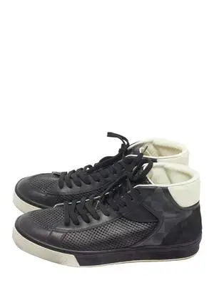 LOUIS VUITTON Perforated High-top Sneakers - Black