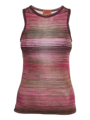 Missoni Knit Striped Tank Top - Pink