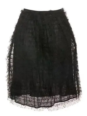 Valentino Garavani Tulle Layered Skirt - Black