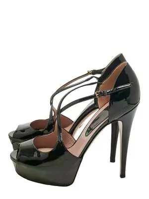 Gucci Peep-toe Pumps - Black