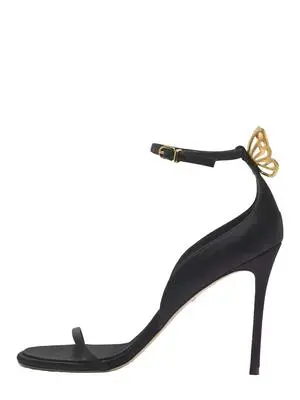 SOPHIA WEBSTER Mariposa Butterfly Satin Sandals - Black