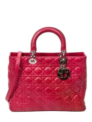 Dior Large Lady Tote Bag - Pink