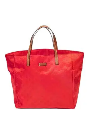 Gucci Monogram Tote Bag - Red