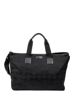 Gucci Medium Horsebit-print Tote Bag - Black