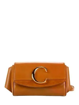 Chloé C Suede Belt Bag - Brown