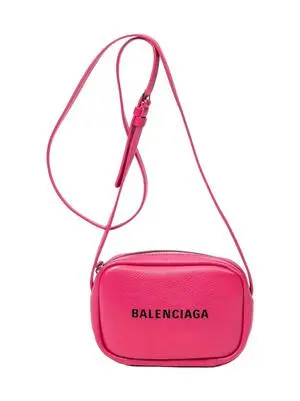 Balenciaga Everyday Xs Leather Cross Body Bag - Pink