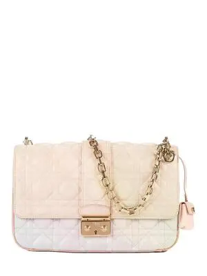 Dior Quilted Leather Shoulder Bag - Neutrals