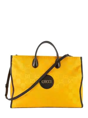 Gucci Monogram Pattern Tote Bag - Yellow
