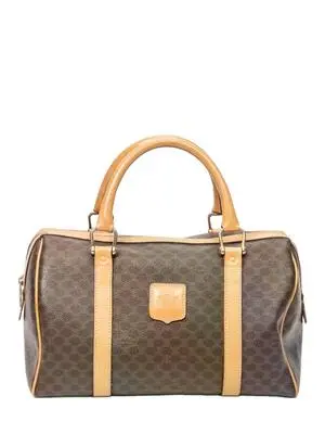 Celine Small Boston Patterned Tote Bag - Brown