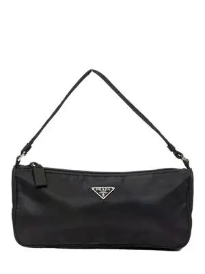 Prada Triangle-logo Shoulder Bag - Black