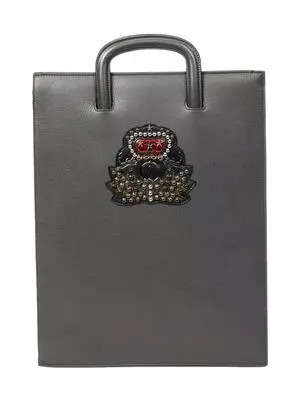 CHRISTIAN LOUBOUTIN Embellished Tote - Grey