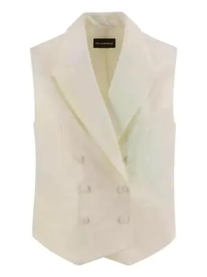 MVP WARDROBE Double-breasted Waistcoat - Neutrals
